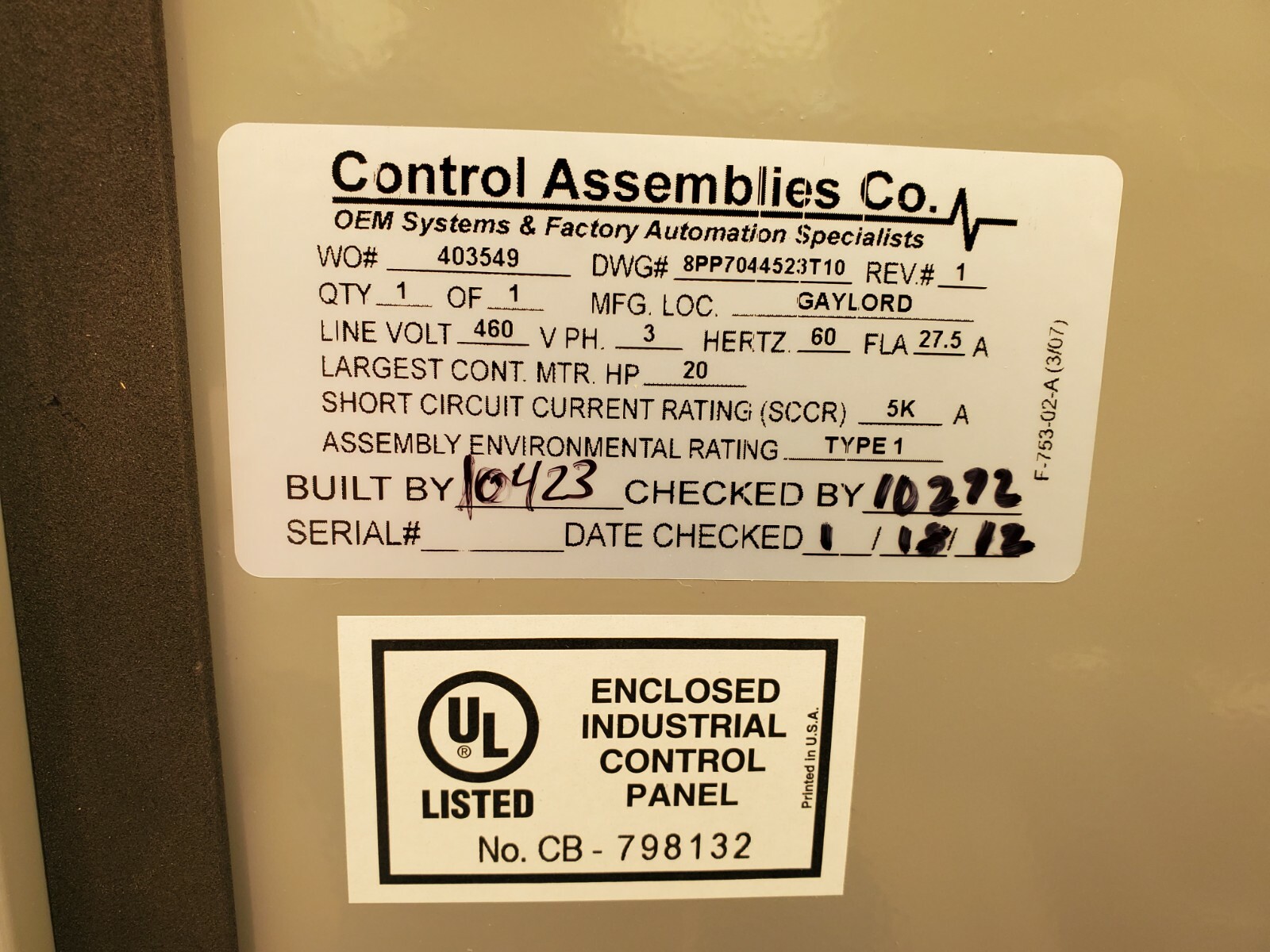 Donaldson Torit Dust Collector Delta P Control Panel Box Timer On/Off ...