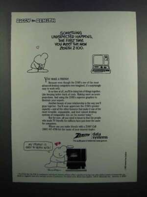 1983 Zenith Z100 Computer Ad - Ziggy | eBay