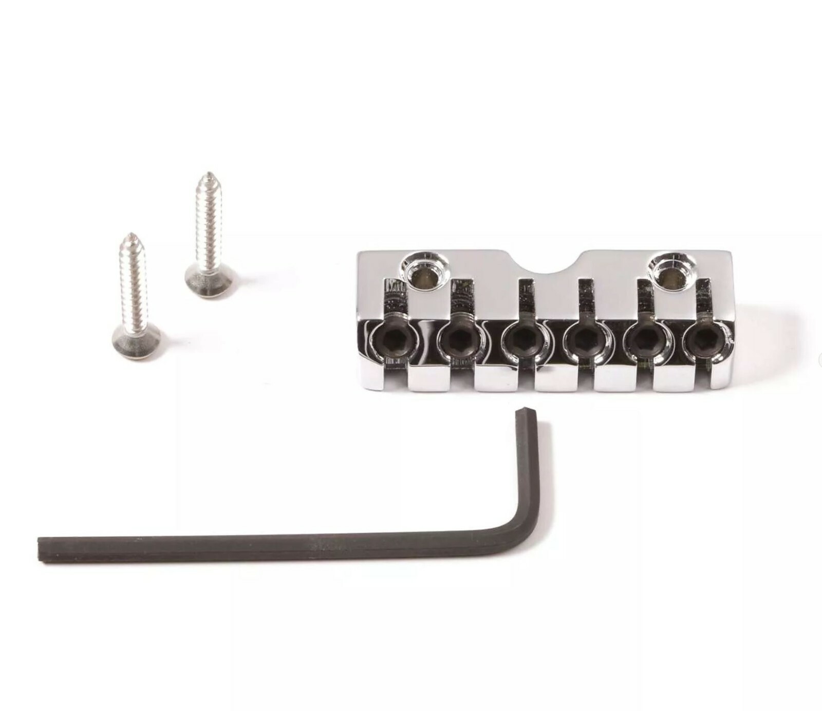 Hipshot Headless Guitar System 6 String Lo-Pro Chrome Headpiece USA ...