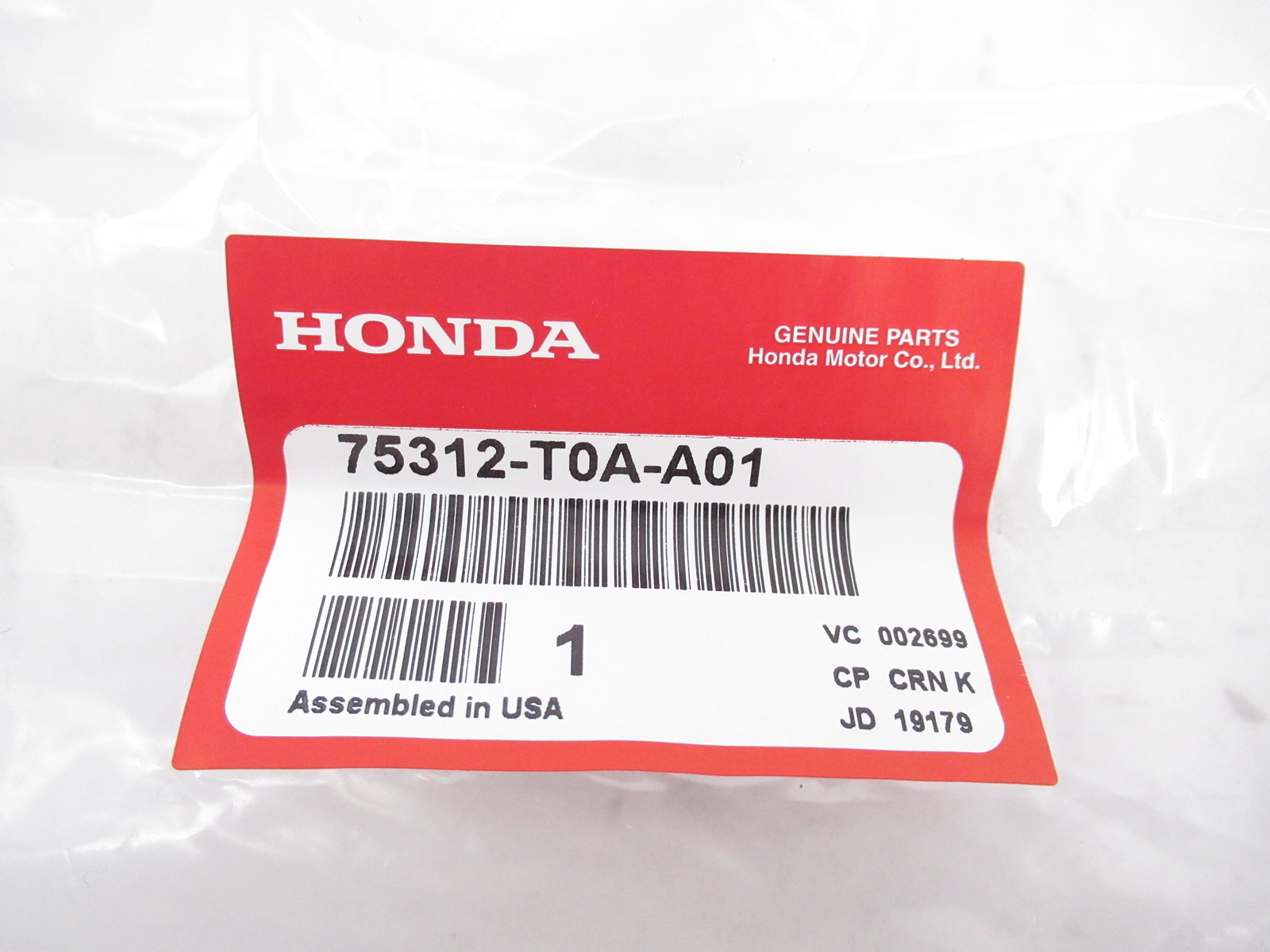 Genuine OEM 2012-2016 Honda CR-V Passenger Front Lower Garnish Molding ...