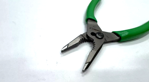SNAP ON LN44BCF G GREEN 5" Soft Grip Mini Long Nose Slip Joint Pliers ...
