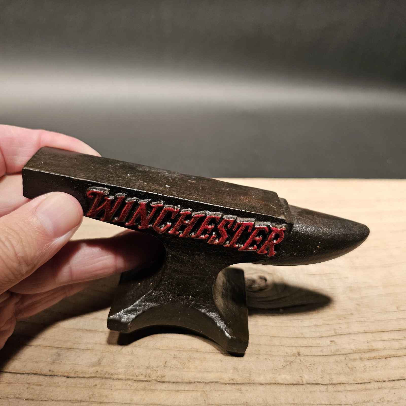 Vintage Antique Style Cast Iron "Winchester" Miniature Anvil | eBay