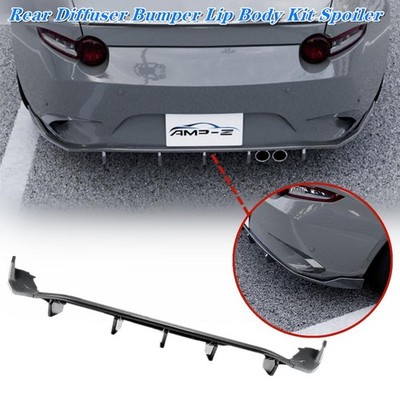 Rear Lower Bumper Diffuser Fin Spoiler Lip For Mazda MX-5 Miata ND 16 ...