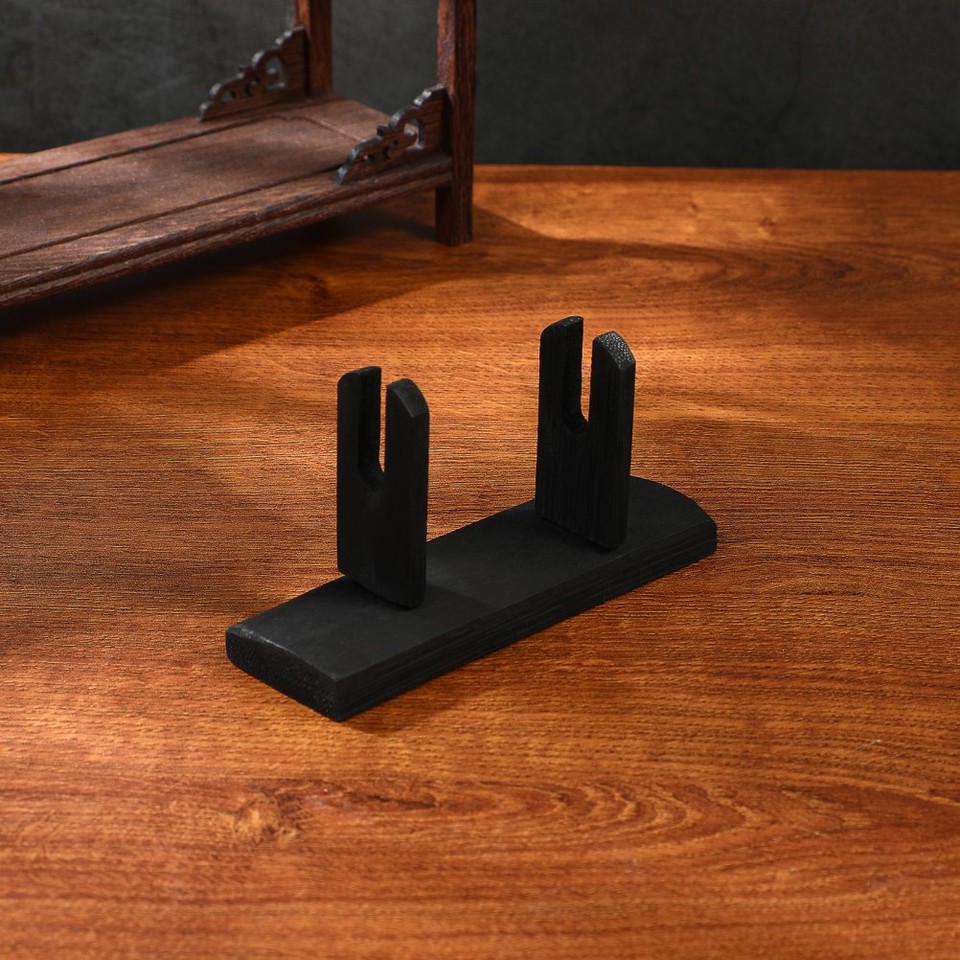 Folding Fan Holder Wooden Small Display Stand Wall Mounted Bracket ...