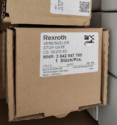 1PC Brand New Rexroth 3842547785 VE2/D-60 Clang Stop Actuator | eBay