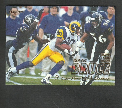 1997 Fleer Football Card Isaac Bruce #9 St | eBay