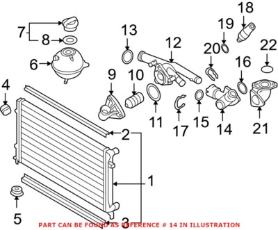 Engine Coolant Inlet Flange Genuine For VW 03H121133 | eBay