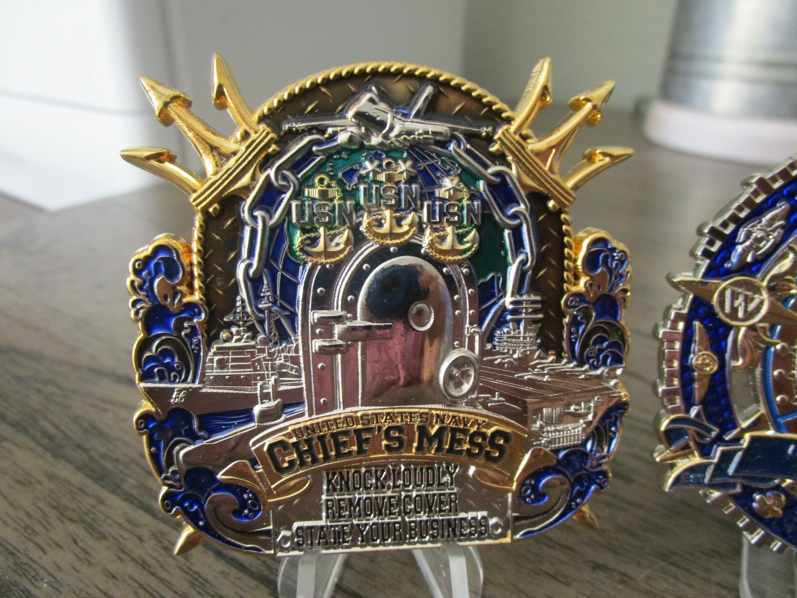 USN Navy Chief's Mess Goat Locker Ask The Chief Knock Loudly CPO ...