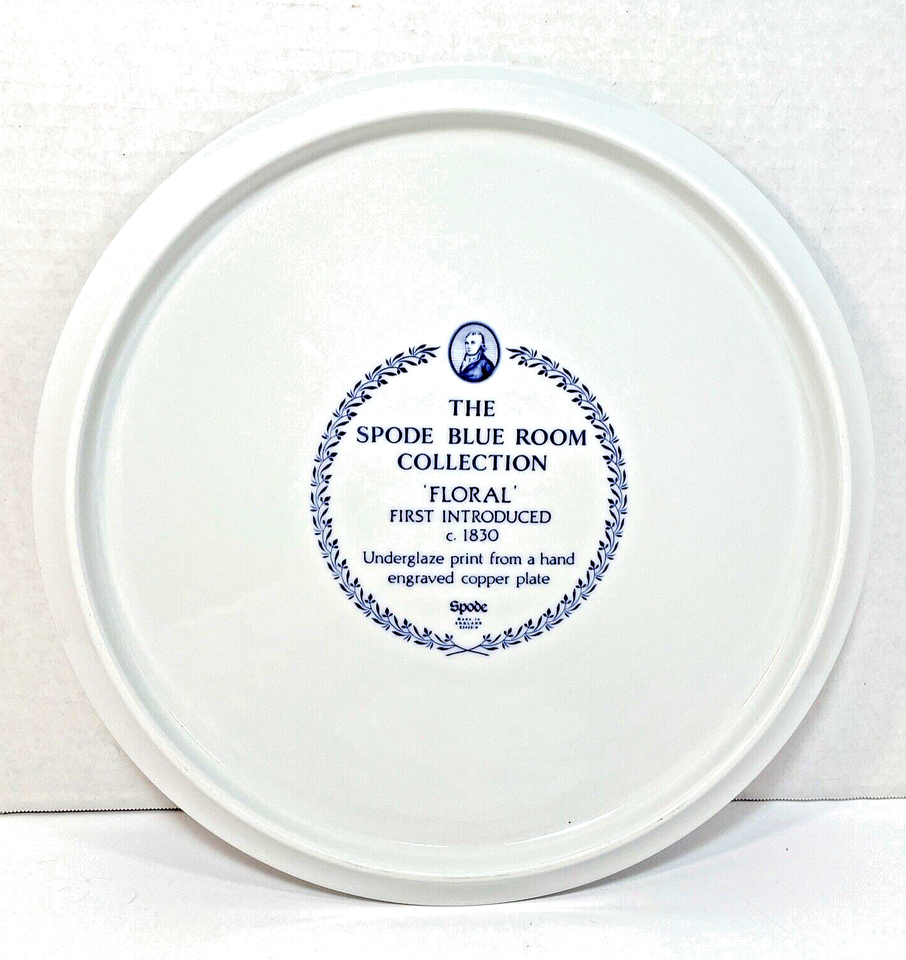 Spode The Spode Blue Room Collection Floral 11.5 in Cake Plate Blue & White | eBay