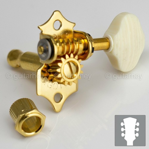 NEW Gotoh SE700-M6 OPEN-GEAR Tuning Keys L3+R3 w/ IVORY Buttons 3x3 ...