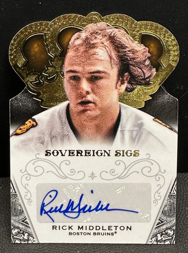 Rick Middleton 2013-14 Panini Crown Royale Hockey Sovereign Sigs Auto ...