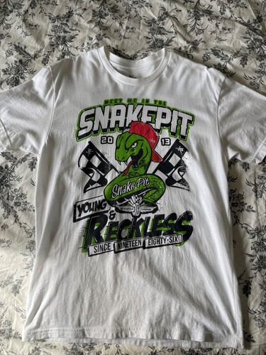 2013 Indy 500 Snake Pit Young & Reckless Large T-Shirt | eBay