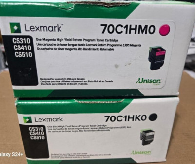 GENUINE LEXMARK HIGH YIELD TONER CARTRIDGE 70C1HM0 (MAGENTA) 70C1HK0 ...