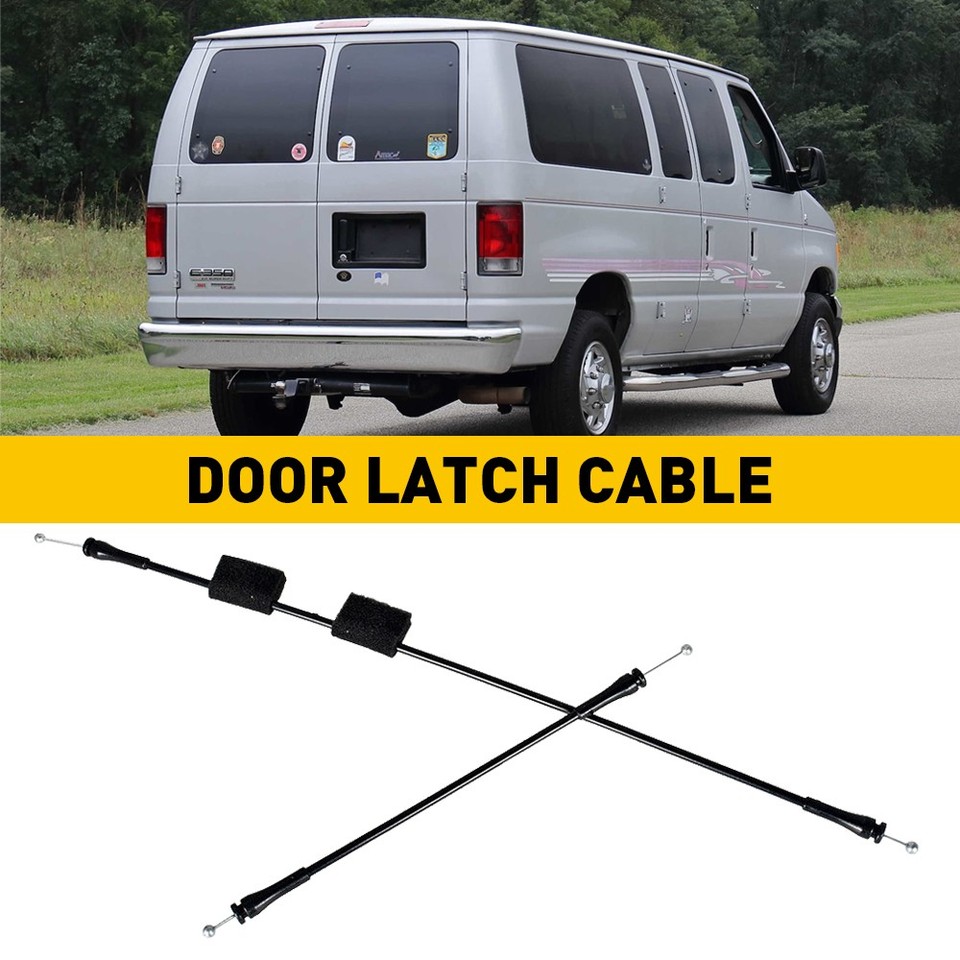 Door Latch Cables Rear Passenger Side For Ford E-150 E-250 E-350 E-450 ...