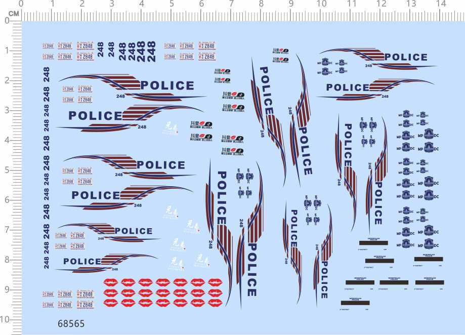 1/64 Decals Washington Police cars for model kits 68565 | eBay