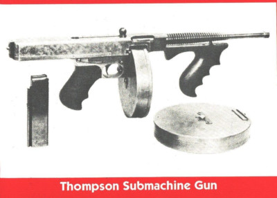 Thompson Submachine Gun, Mafia Family Trading Card | eBay