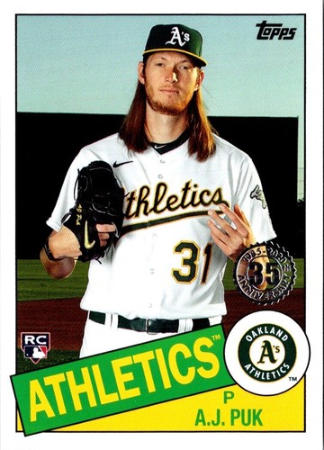 2020 Topps Update 1985 Baseball 35th Anniversary A.J. Puk Baseball Card ...