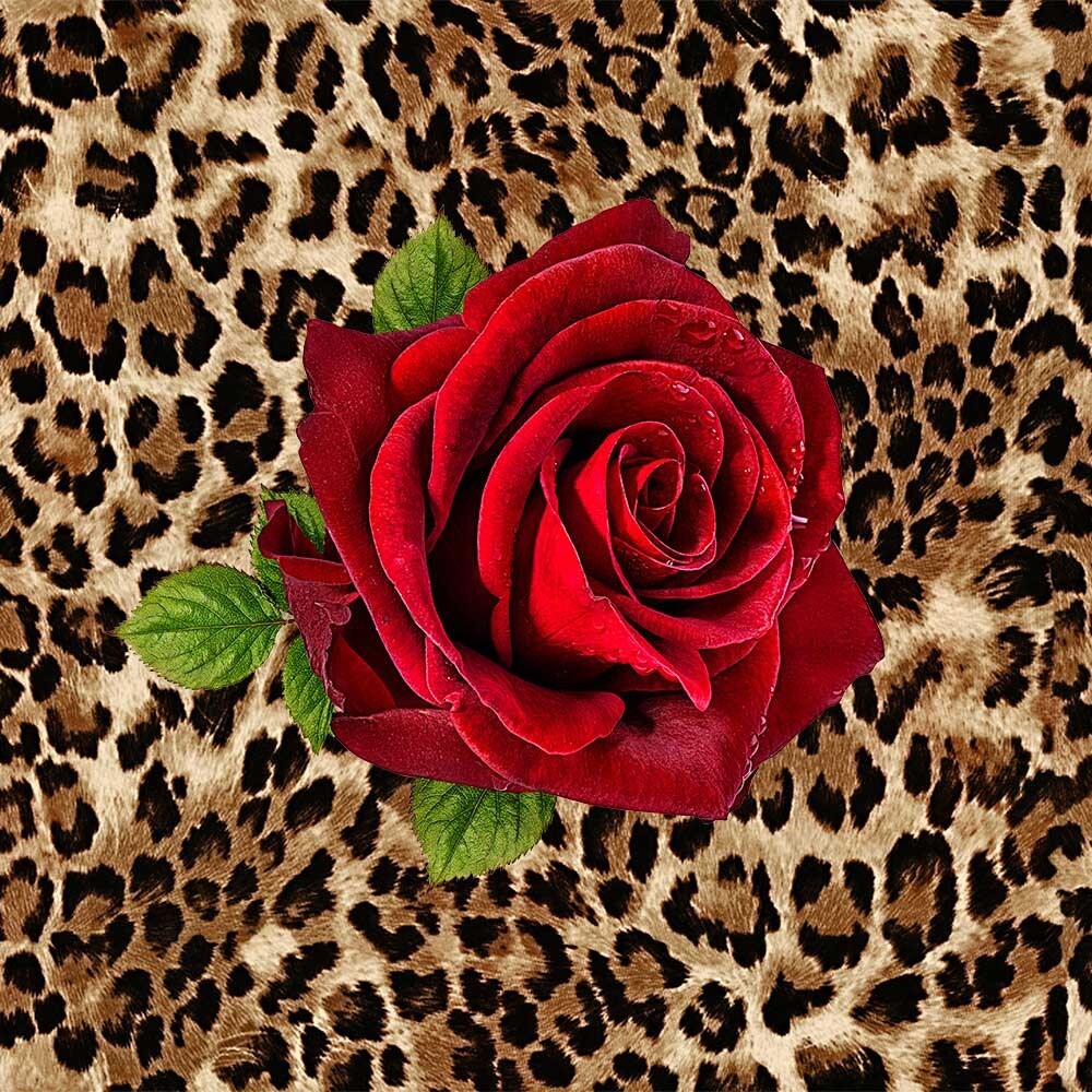 Red Rose Print Background