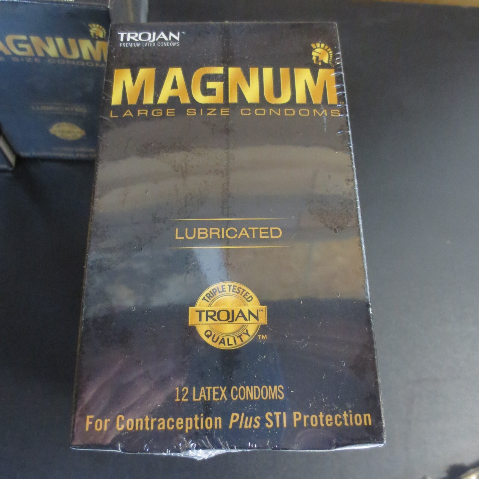 Trojan Magnum Large Size Lubricated Condoms -4 BOXES - 12 Ct ea (48ct ...