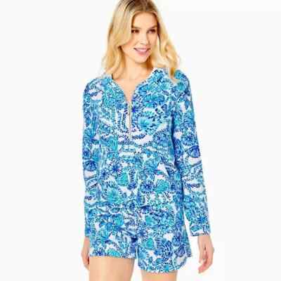 NWT Lilly Pulitzer skipper popover sweatshirt Sz L Shell me you love me ...