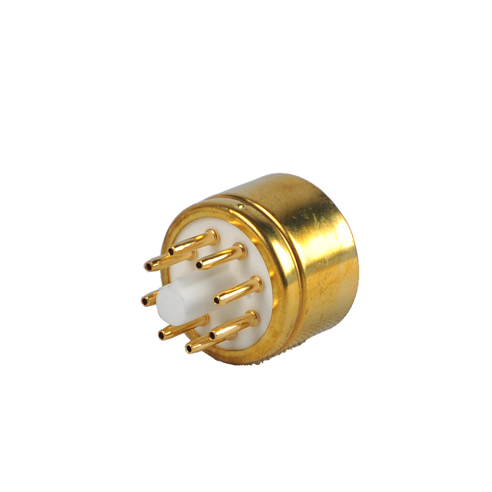 1pc Ceramic 8 Pin Tube Base Socket Gold Plated EL34 6N8P 6SN7 Audio ...