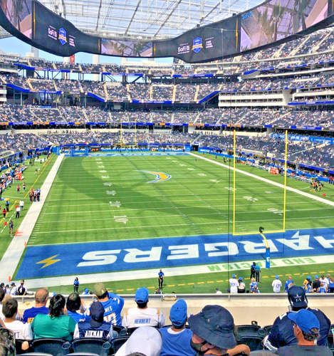 SEC 231 (PICS FROM EXACT SEATS) CHIEFS at vs CHARGERS 2 Tickets + 1 ...