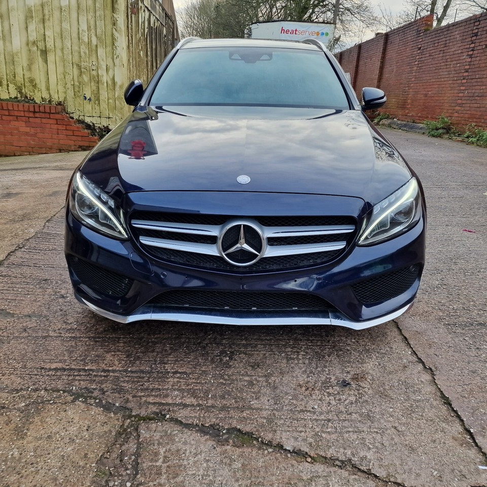 MERCEDES C CLASS FRONT BUMPER NUMBER PLATE SURROUND HOLDER FRAME 2018 ...