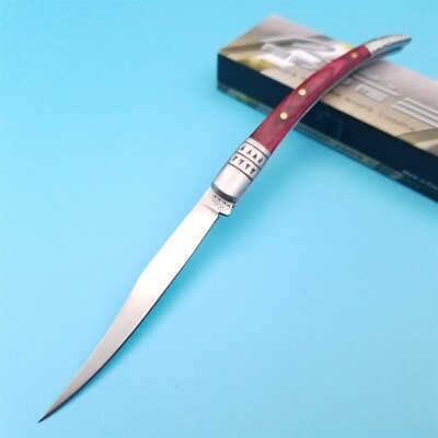 Rite Edge 7" Spanish Toothpick Rich Grain Wood Handle Folding Pocket ...