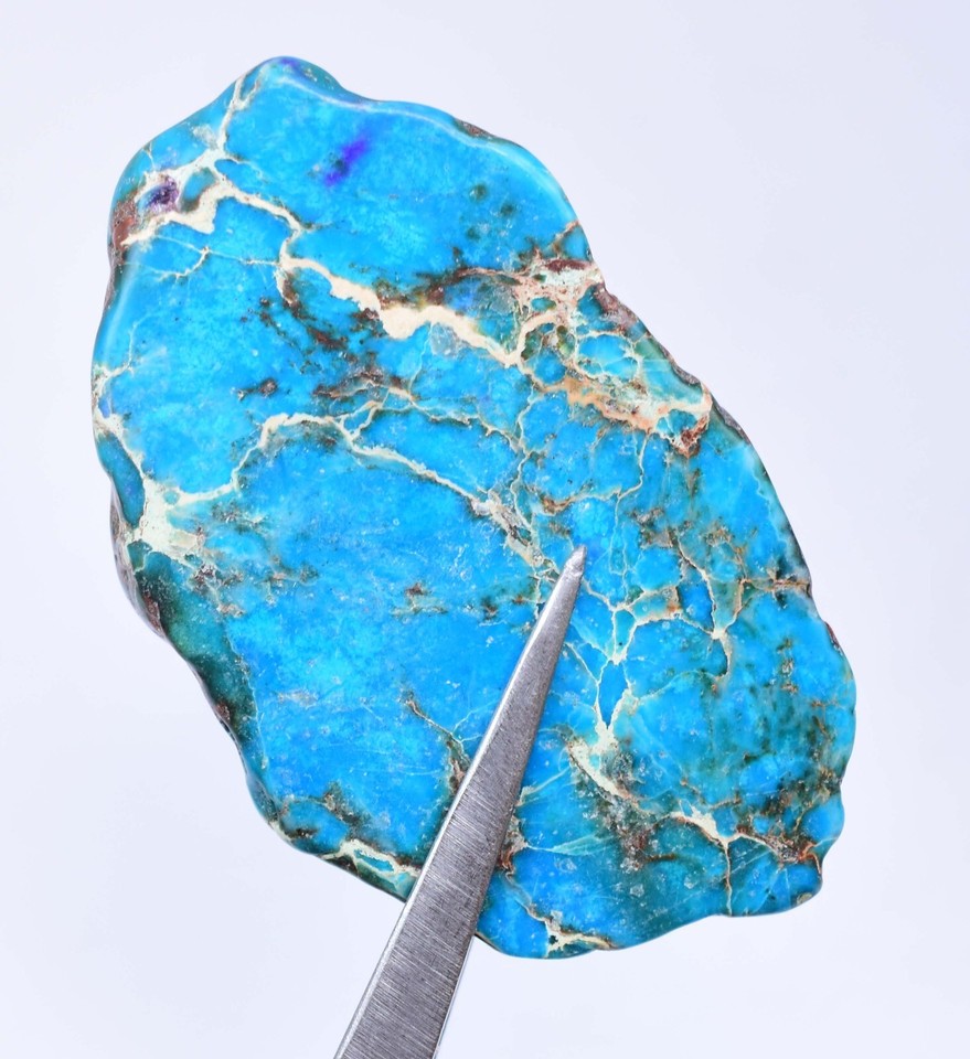 Untreated 95.55 Ct Natural Blue Ridge Turquoise Certified Rare Slab ...