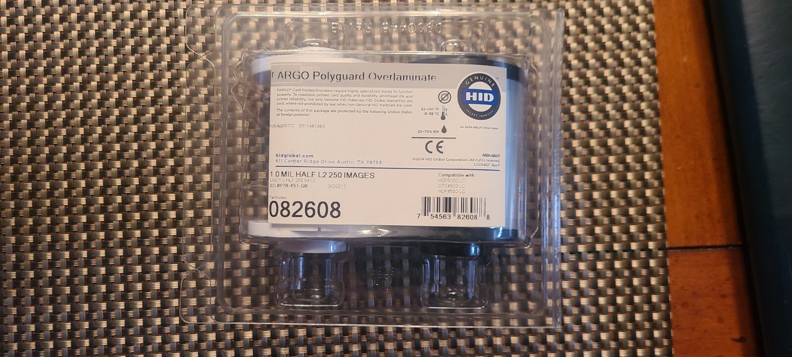 NEW FARGO 082608 POLYGUARD OVERLAMINATE 1.0 MIL HALF L2 250 IMAGES ...