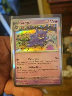 Pokémon TCG Gengar Scarlet & Violet-151 094/165 Reverse Holo Holo Rare ...