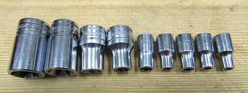 SNAP-ON INVERTED TORX E SOCKET SET 9PC E5-E18 GOOD CONDITION | eBay