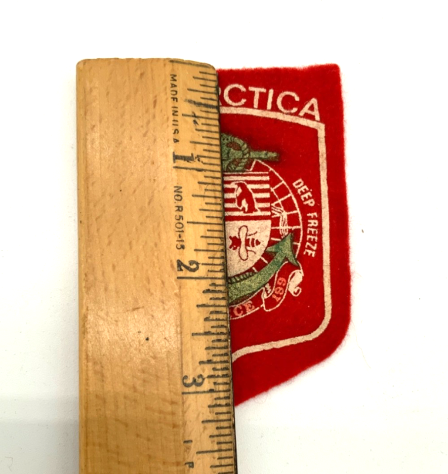 Antarctica Operation DEEP FREEZE Navy Patch Task Force 199 Rare Red ...