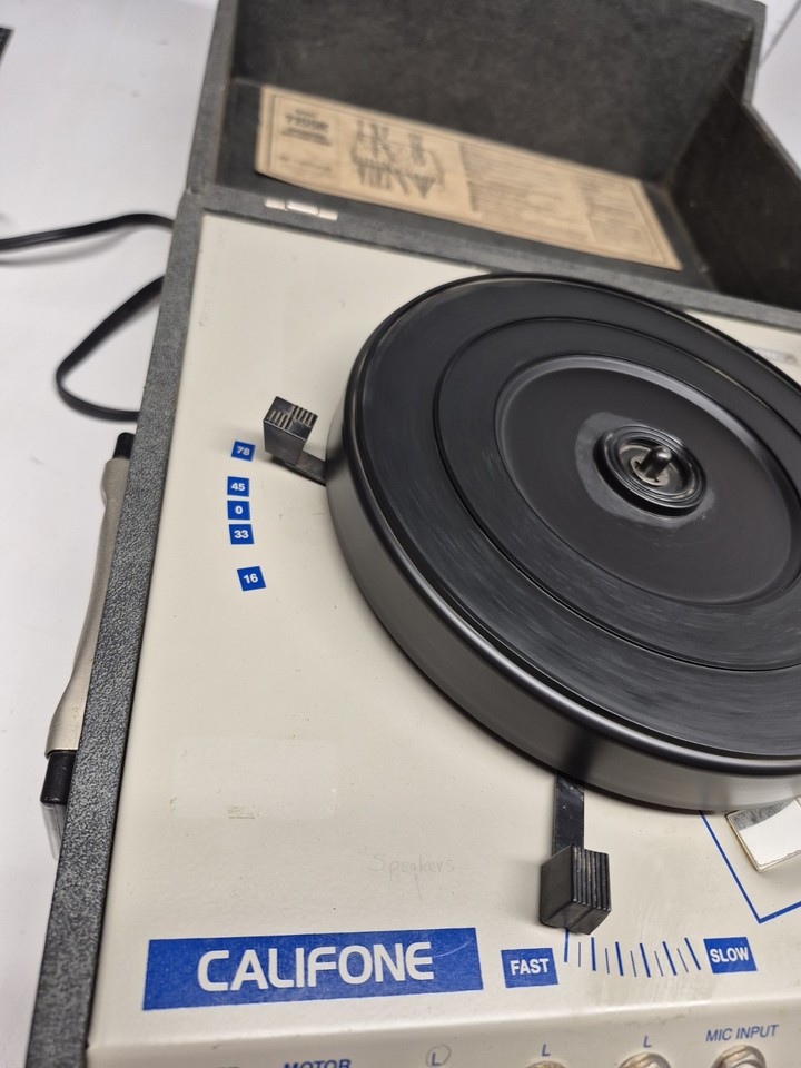 Califone 1155k Blue Turn Table Record Player Works | eBay
