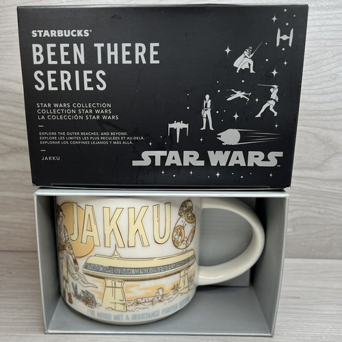 DISNEY PARKS Starbucks Star Wars JAKKU Mug Been There Series Rey ...