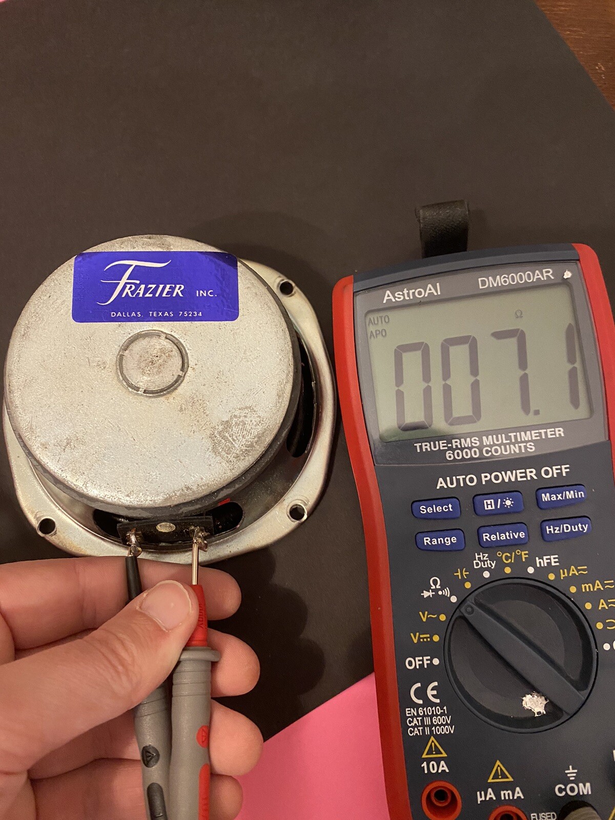 Vintage Frazier TEXAS 5 Inch Speaker Driver RARE USA Made 8 Ohm Model ...