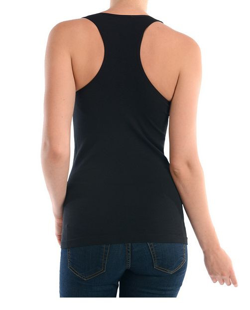 New Women's Racer Back Yoga Tank Top 100% Cotton Solid Sports Gym ...