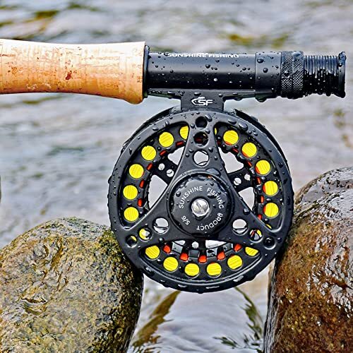 SF SF-001 Large Arbor Fly Fishing Reel with Aluminum Alloy Body 3/4wt 5 ...