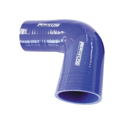Aeroflow AF9003-250-200 Silicone Hose Reducer 90Deg; Blue 2.50-2.00" 63 ...