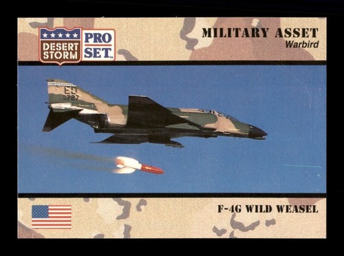 1991 F-4G Wild Weasel 224 Pro Set Desert Storm Trading Card TC CC | eBay