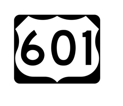5" us route 601 highway sign road bumper sticker decal usa made | eBay