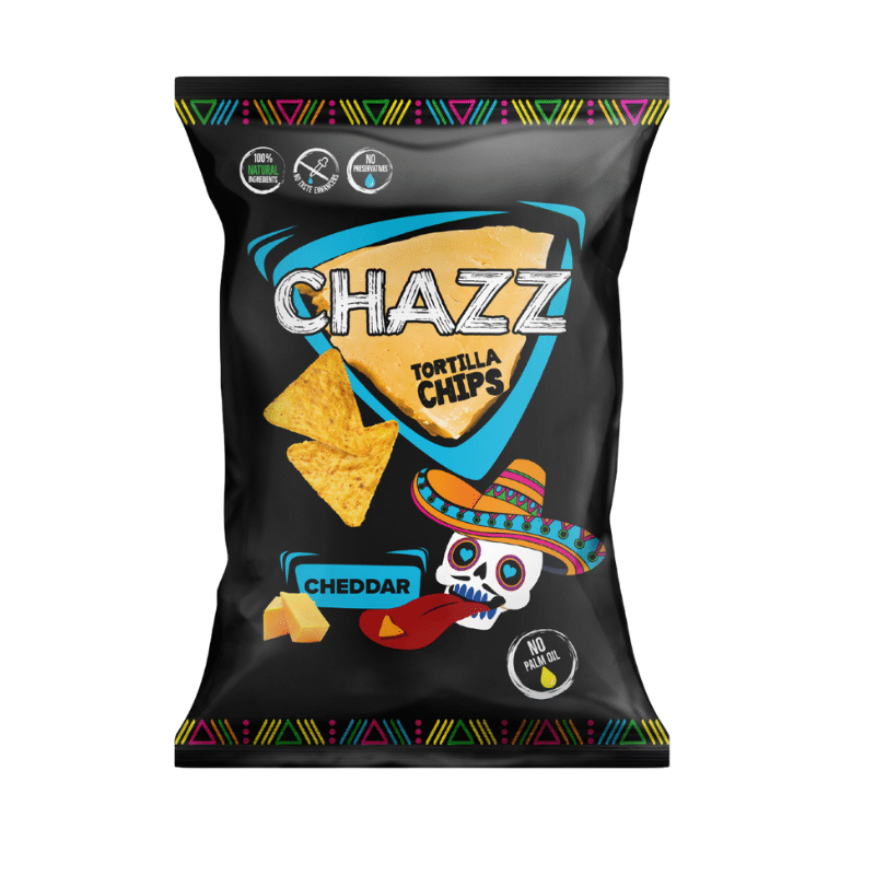6 CHAZZ CHEDDAR Flavor Tortilla Chips Crisps Snacks 100g 3.5oz | eBay