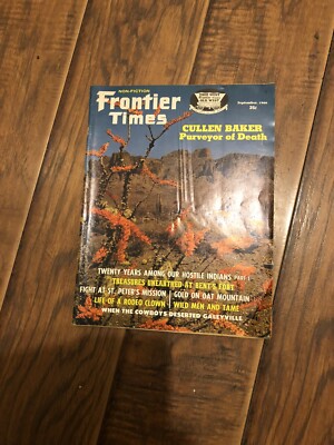 Frontier Times Magazine September 1966 True West Frontier Times | eBay