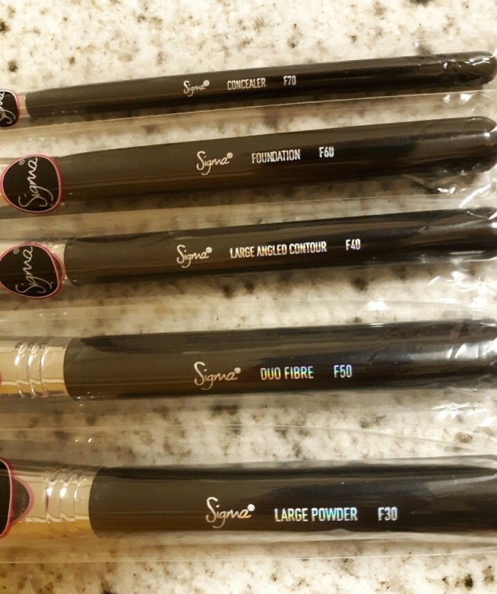Sigma Basic Face Kit 5-Piece, Full Size Professional Brush Set BNIB ...