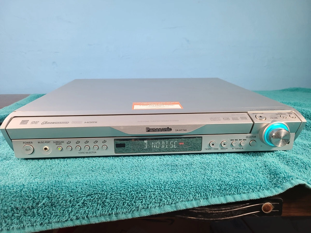 Panasonic Home Theater 5-Disc DVD System Model:SA-HT740 FREE SHIPPING ...