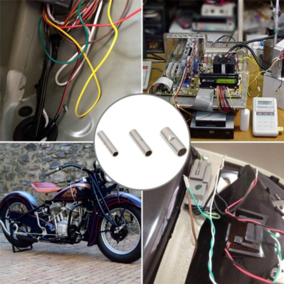 660PCS Non Insulated Butt Splice Uninsulated Crimp Wire Connectors ...