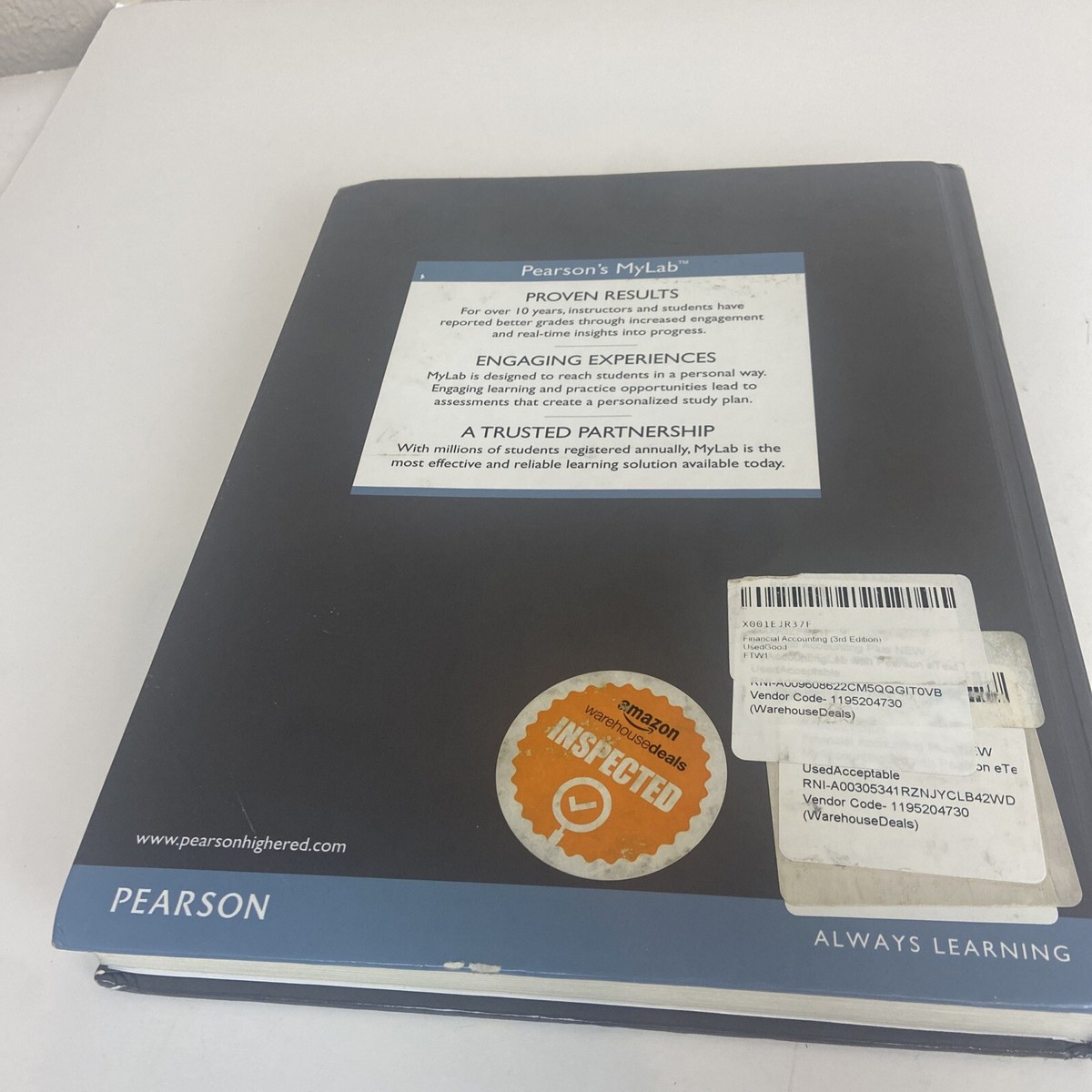 Financial Accounting Textbook Pearson