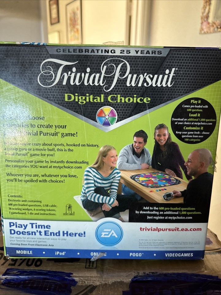 Trivial Pursuit Digital Choice Trivia Game - 25th Anniversary Edition ...