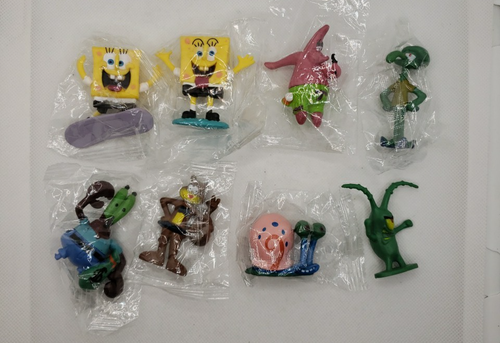 SpongeBob SquarePants Nickelodeon Collectible Lot of 8 PVC Figures NEW ...