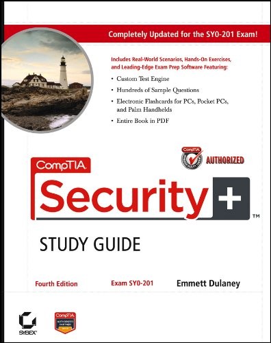 COMPTIA SECURITY+STUDY GUIDE: EXAM SY0-201 By Emmett Dulaney **Mint ...